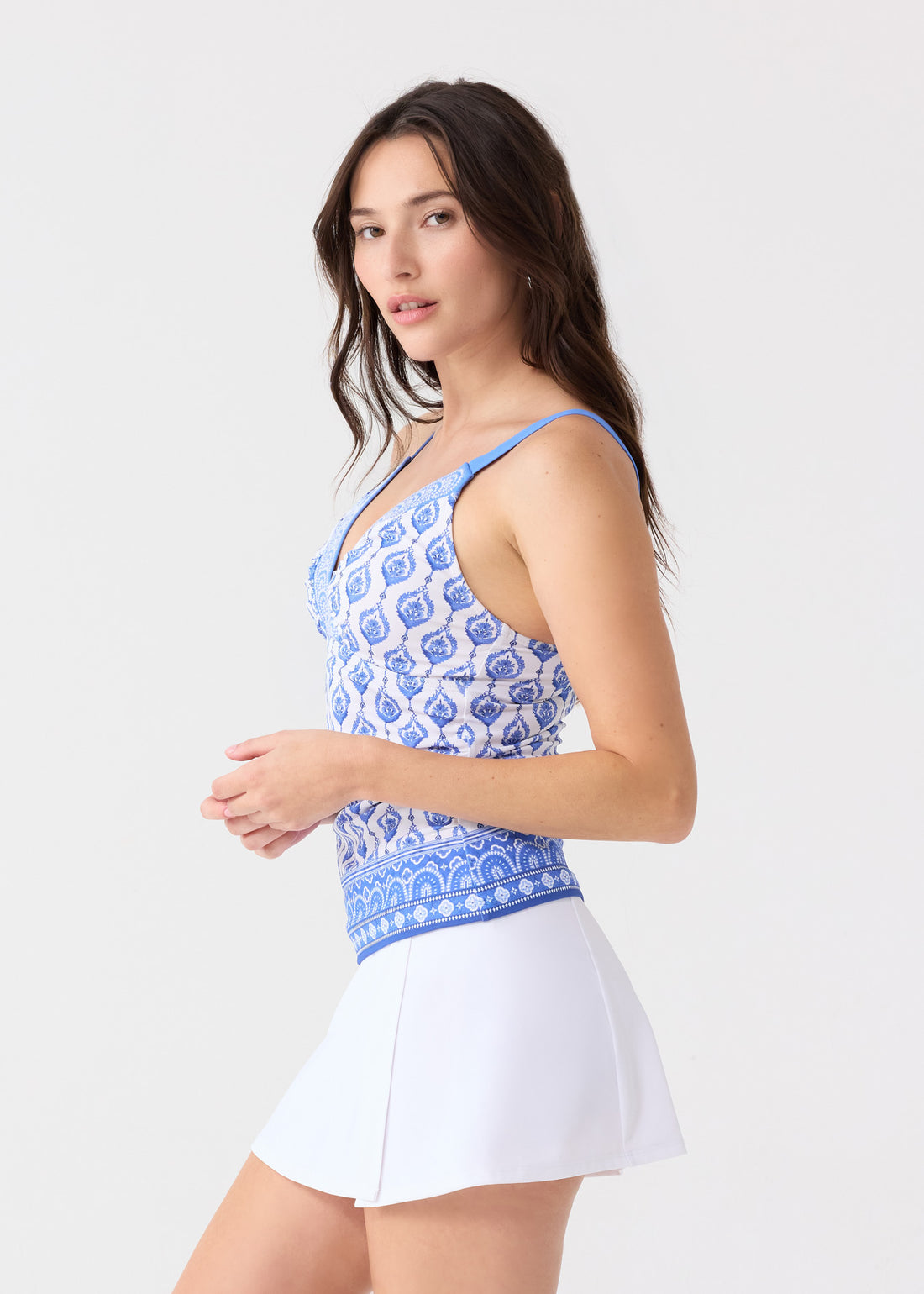 Palm Beach Embroidered Tankini Top | Cabana Life